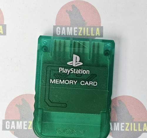 PS1 Memory Card Прозрачная Зеленая