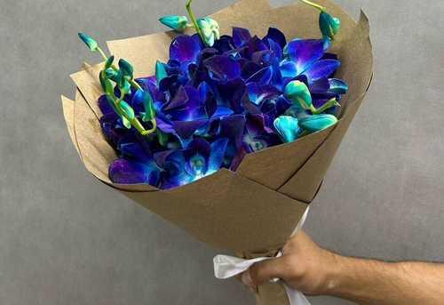 Букет живых цветов из космических орхидей 19 шт