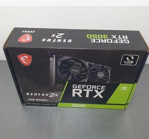 Видеокарта MSI GeForce RTX 3050 ventus 2X