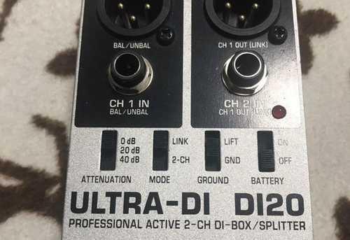Дибокс di-box Behringer ultra-DI DI20