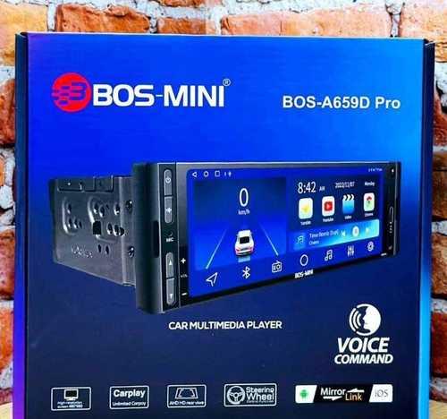 Магнитола Android (Bos-A659D Pro 4 64Gb 1 din с