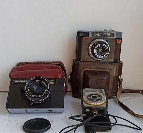Плёночные фотоаппараты Времён СССР