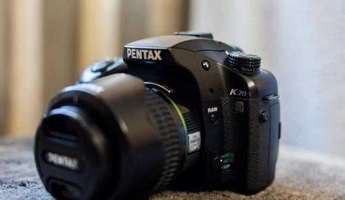 Зеркальный фотоаппарат pentax k20d и 3 обьектива