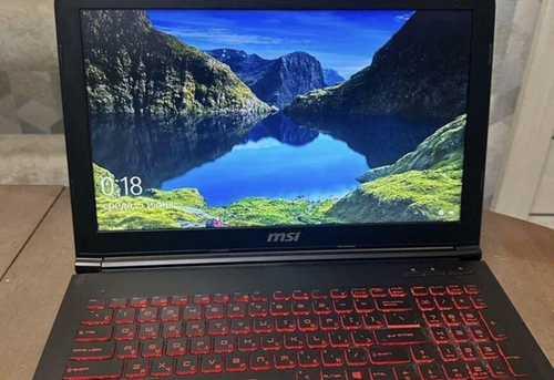 Игровой ноутбук msi gtx 1050 ti, i7-7700HQ