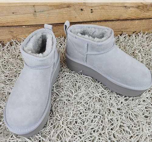 UGG Classic Ultra Mini Platform Grey оригинал