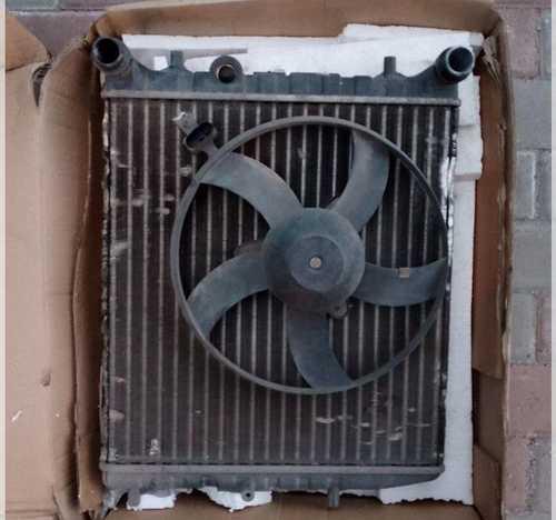 Вентилятор охлаждения двигателя на Шкода фабия2
