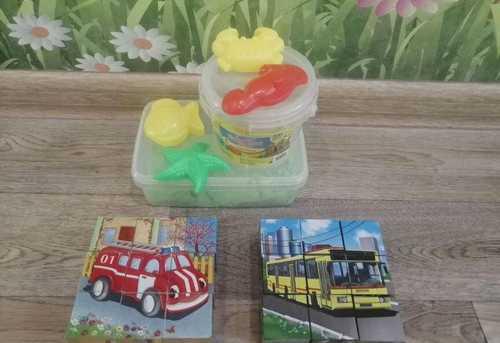 Кубики игрушки пакетом для малышей