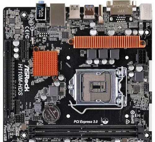 Материнскся плата asrock H110M-DGS R3.0