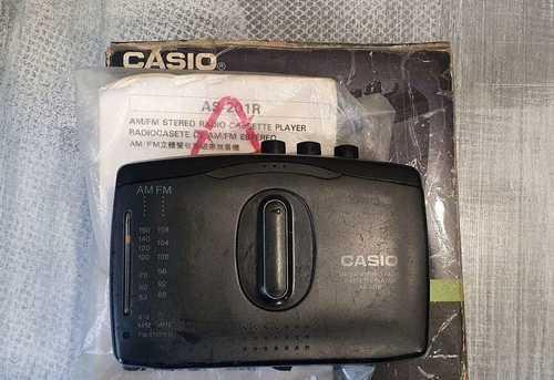 Стерео радио кассетный плеер Casio AS-201R