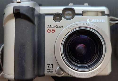Фотоаппарат canon g6