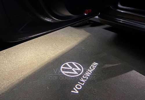 Подсветка дверей с проекцией Volkswagen оригинал