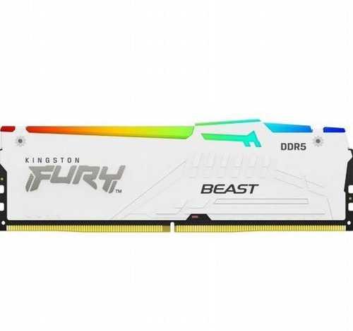 Kingston dimm DDR5 16GB 6800MHz fury Beast White RGB expo CL34 1.4V (KF568C34bwea-16)