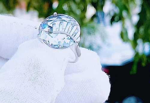Серебрянное кольцо с Горным хрусталём (м)