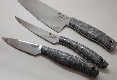 Набор кухонных ножей премиум М390 ручной работы