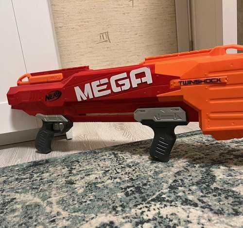 Nerf mega twinshok Нерф бластер