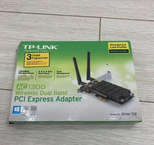 Wi-Fi адаптер TP-link Archer T6E PCI Express