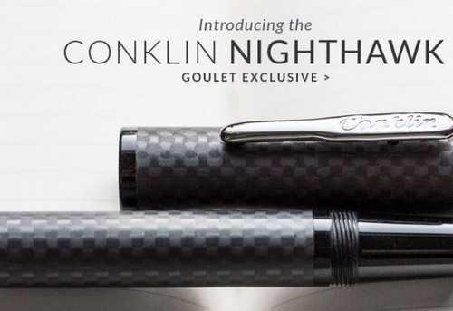 Перьевая ручка Conklin Nighthawk EF