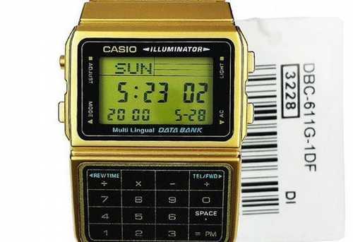 Casio DBC-611G-1E Gold Memory Calculator Databank