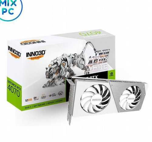 Видеокарта RTX4070 12GB Inno3D twin X2 OC white N40702-126XX-183052V