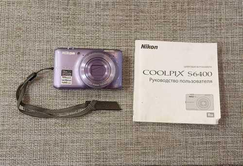 Компактный фотоаппарат nikon Coolpix s6400