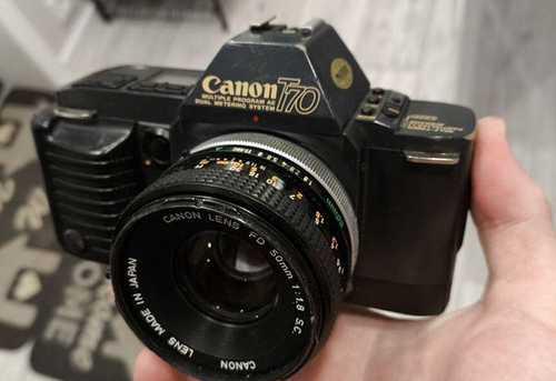 Canon t70 с canon lens 50mm 1:1.8