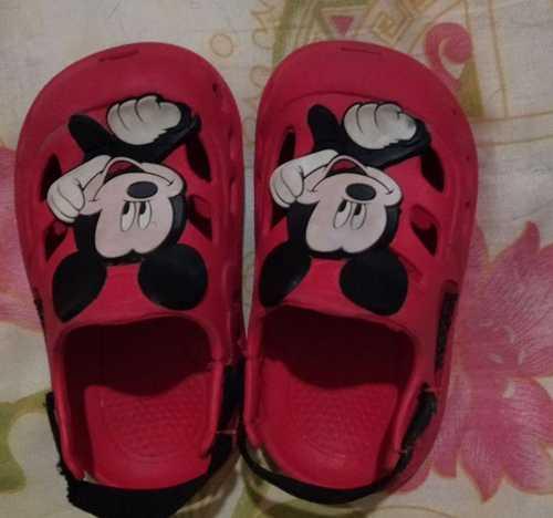 Mickey Mouse. Disney. Аэквашузы/ Пляжные сандалии