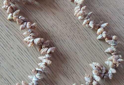 Ожерелье из натуральных морских ракушек