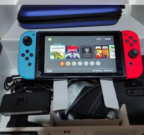 Nintendo switch v1 128gb прошитая