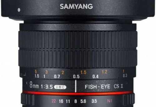 Рыбий глаз Samyang f 3.5/8mm CS ll Sony