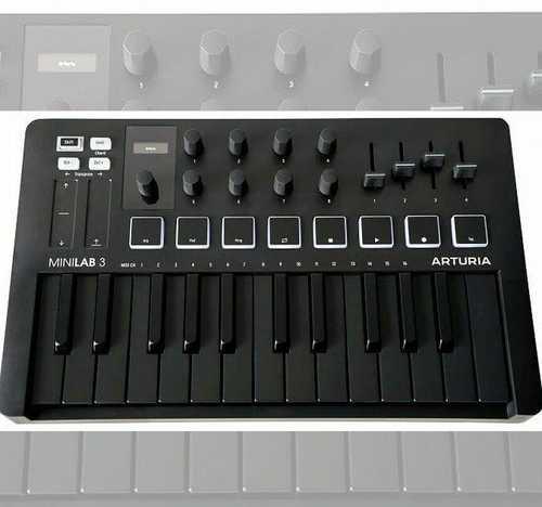 Midi клавиатура Arturia minilab 3 Deep Black