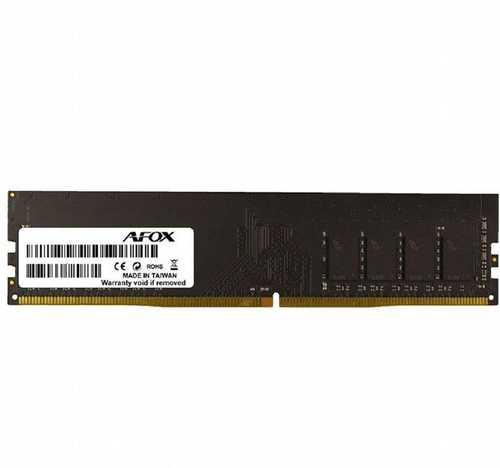 Afox DDR4 dimm 16GB PC4-25600, 3200MHz, CL22, 1.2V, 288-Pin, Non-ECC, Un-Buffered (afld416PS1P/afld4