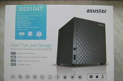 Сетевое хранилище asustor AS3104T на 4 диска