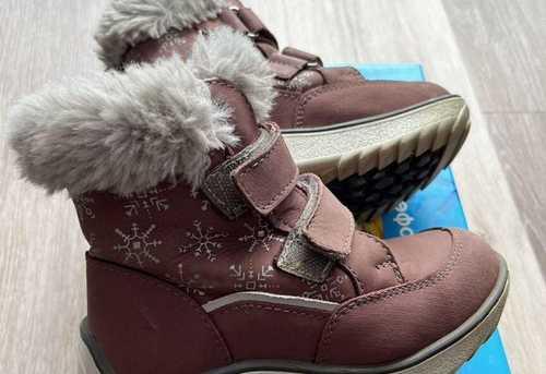 Зимние ботинки котофей для девочки 28 размер