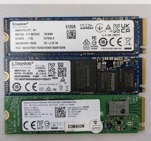 SSD диски M.2 2280 NVMe Kingston