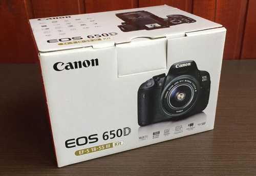 Canon Eos 650D kit Canon 18-55mm EFS