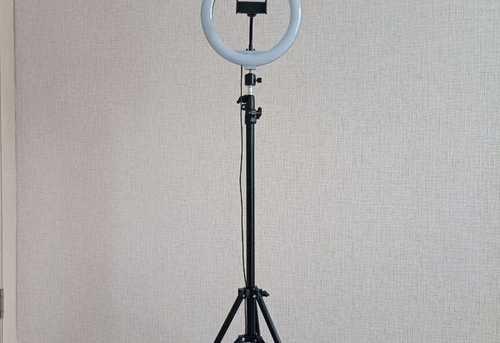Кольцевая Лампа Со Штативом Профессиональная 26 см