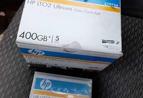 Lto2 ultrium 400gb hp ленточный картридж