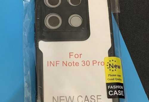 Чехол для Infinix Note 30 Pro Чёрно-прозрачный