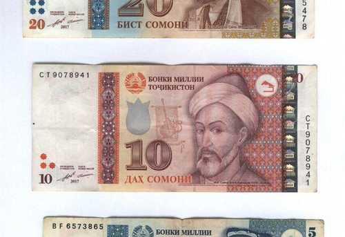 Банкноты Таджикистан сомони