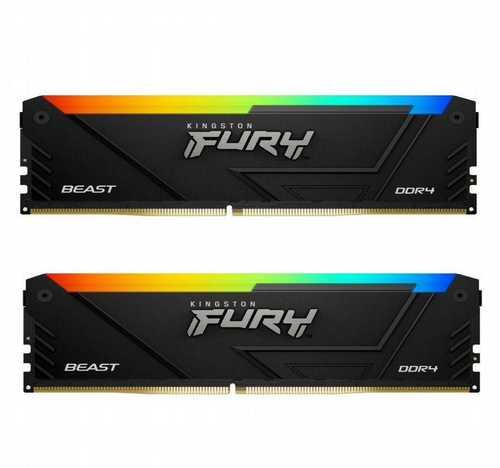 Оперативная память 32GB Kingston Fury Beast RGB KF432C16BB2AK2/32