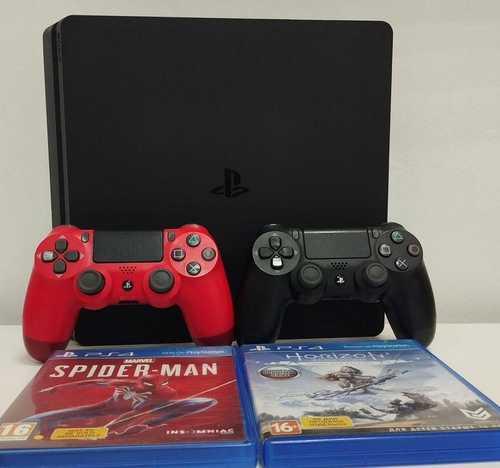 Sony PS4 Slim 1tb с играми