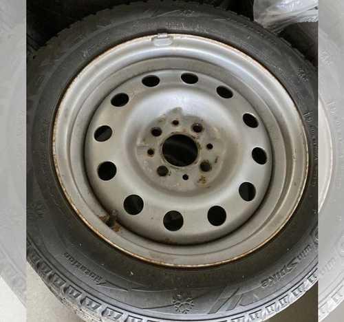 185/60 R14 Nexen Winguard WinSpike Зима Штампованные R14 pсd:4x98 ет:35 DIA:58.6