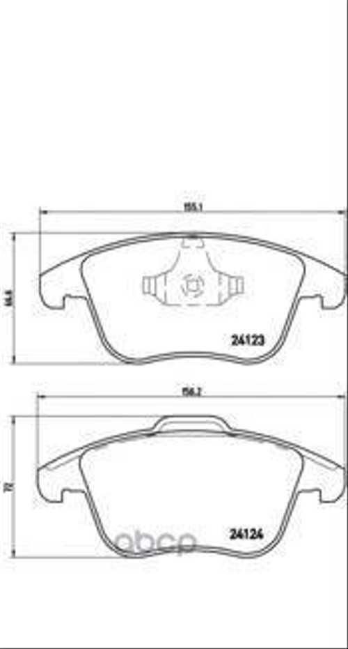Колодки тормозные дисковые передние P44020 Brembo