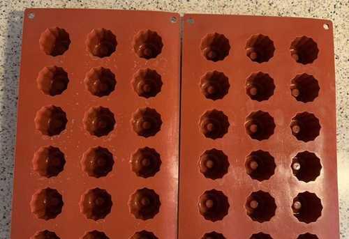 Силиконовая форма для кексов и шоколадных конфет