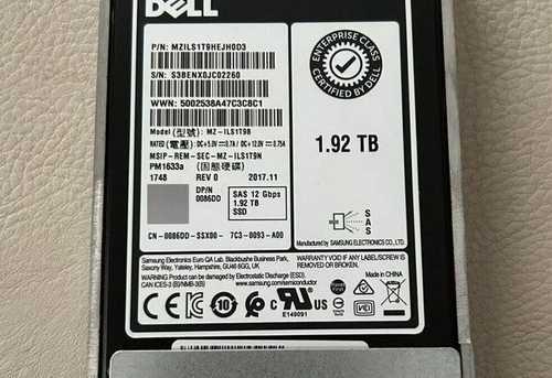Dell SAS 086DD Samsung mzils1T9hejh0D3 1.92TB