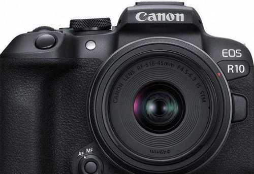 Canon EOS R10 KIT RF-S 18-45mm,новый гарантия
