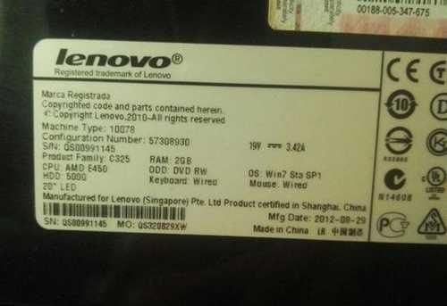 Моноблок lenovo c325