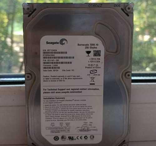 Жесткий диск Seagate 250gb