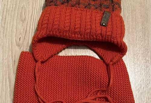 Комплект шапка и шарф зима