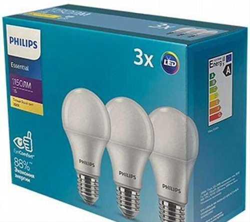 Светодиодная лампа 11W E27 3000K Экопак philips